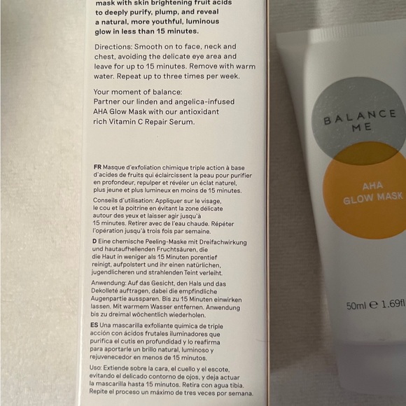 Balance Me | Skincare | Nib Balance Me Aha Glow Mask 7 Oz Exfoliating ...